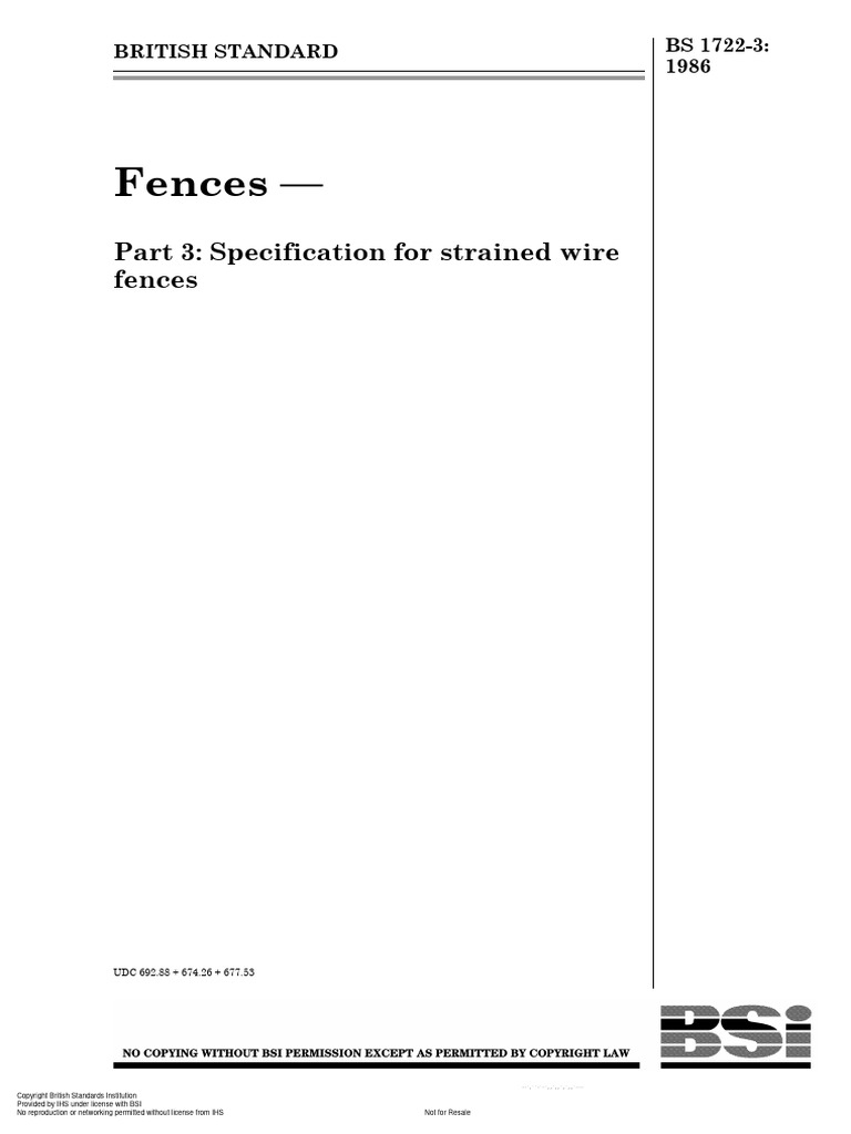 BS 1722-3 | PDF | Lumber | Engineering Tolerance
