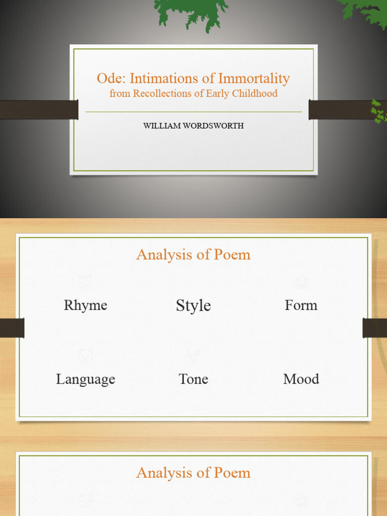 Intimations of Immortalilty | PDF