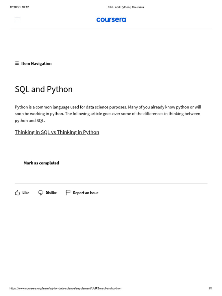 Sql And Python Coursera Pdf 