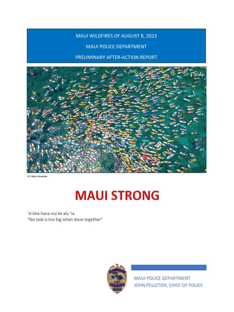 Maui After-Action Wildfire Report | PDF | Maui | Traffic