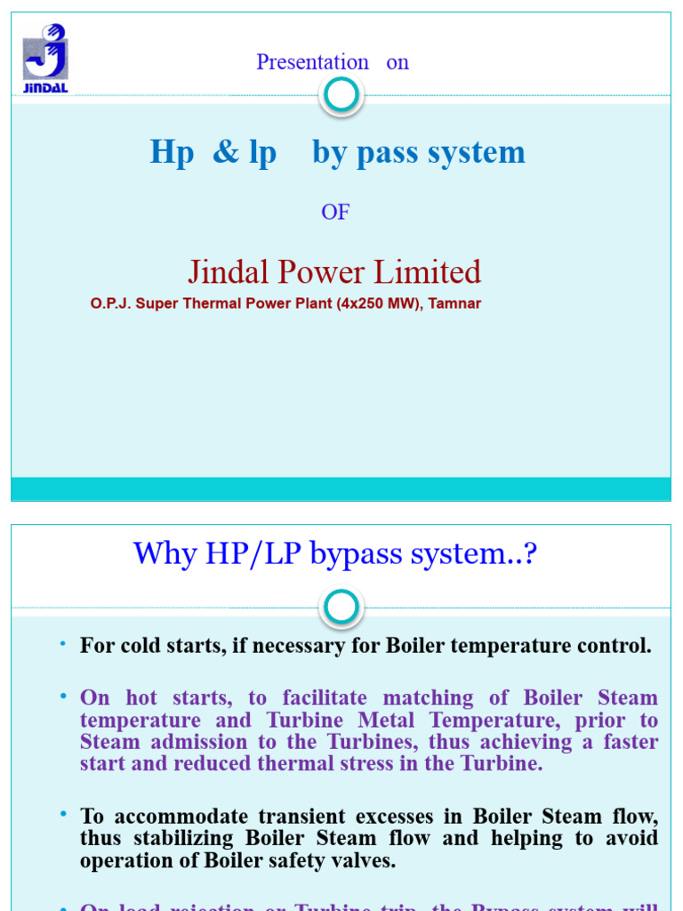 Bypass System | PDF | Valve | Boiler