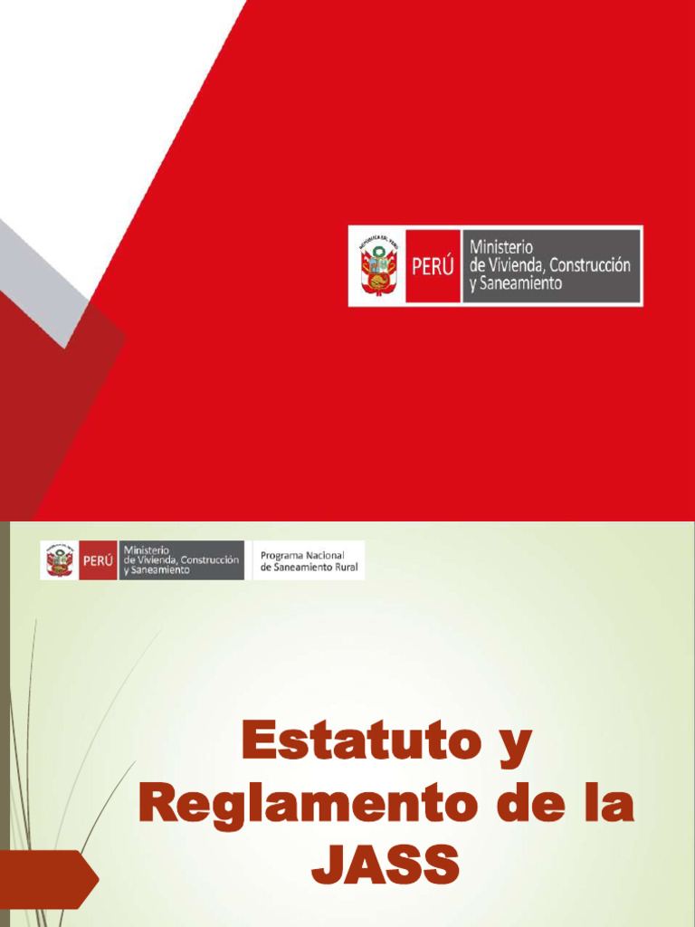 Estatuto y reglamento de la JASS | PDF | Saneamiento | Gobierno local