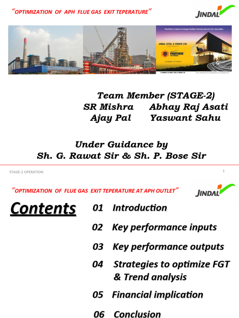 Presentation On FGT Optimisation | PDF | Gases | Combustion