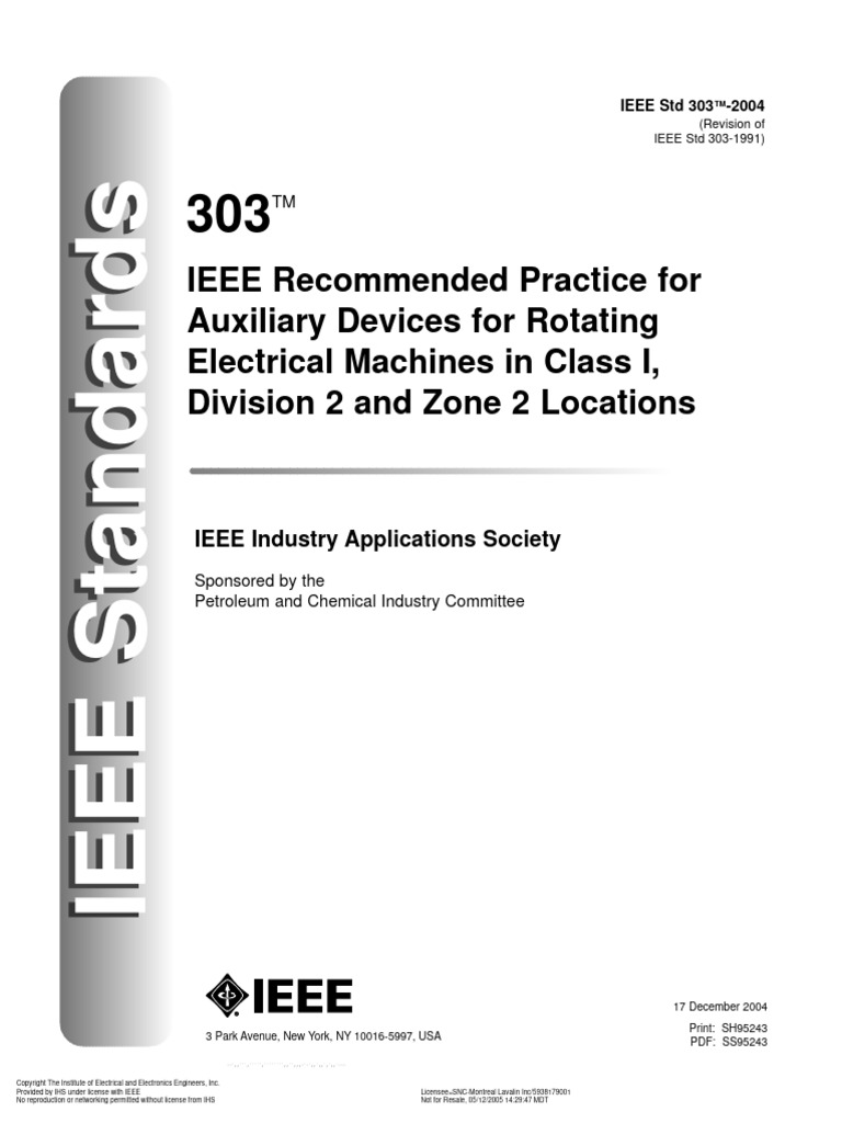 IEEE STD 303 | PDF | Electrical Engineering | Electricity
