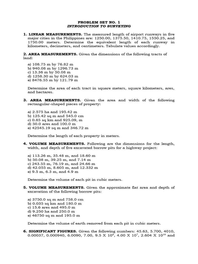 Assignment 2 | PDF | Surveying | Measurement