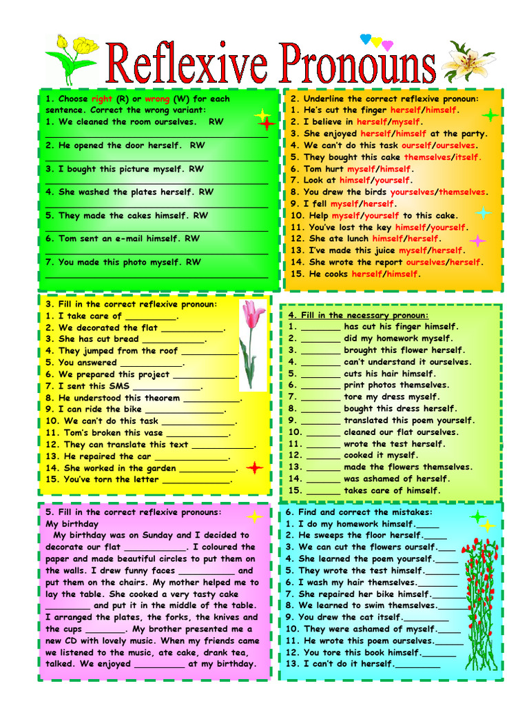 Reflexive Pronouns | PDF