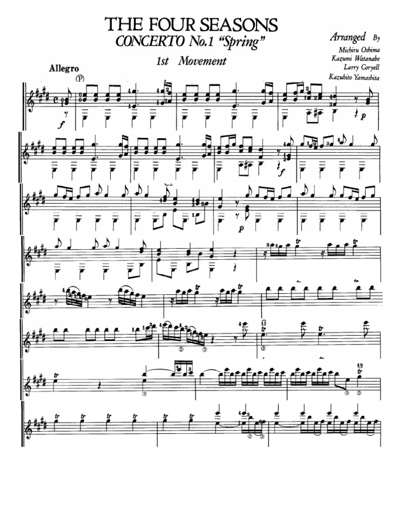 The 4 Seasons Dueto Guitar 2 | PDF