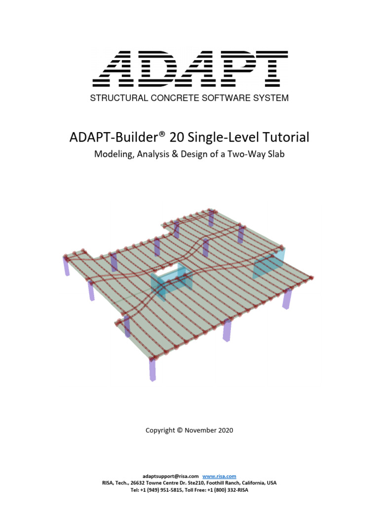 ADAPT-Builder 20 Tutorial - Single Level Two-Way Slab | PDF | Strength ...