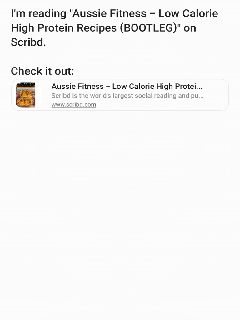 Check Out Aussie Fitness - Low Calorie High Prote - 240208 - 222807 | PDF