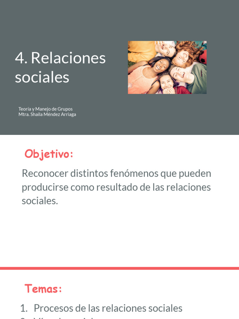Relaciones Sociales | PDF | Aprendizaje | Teoría de apego