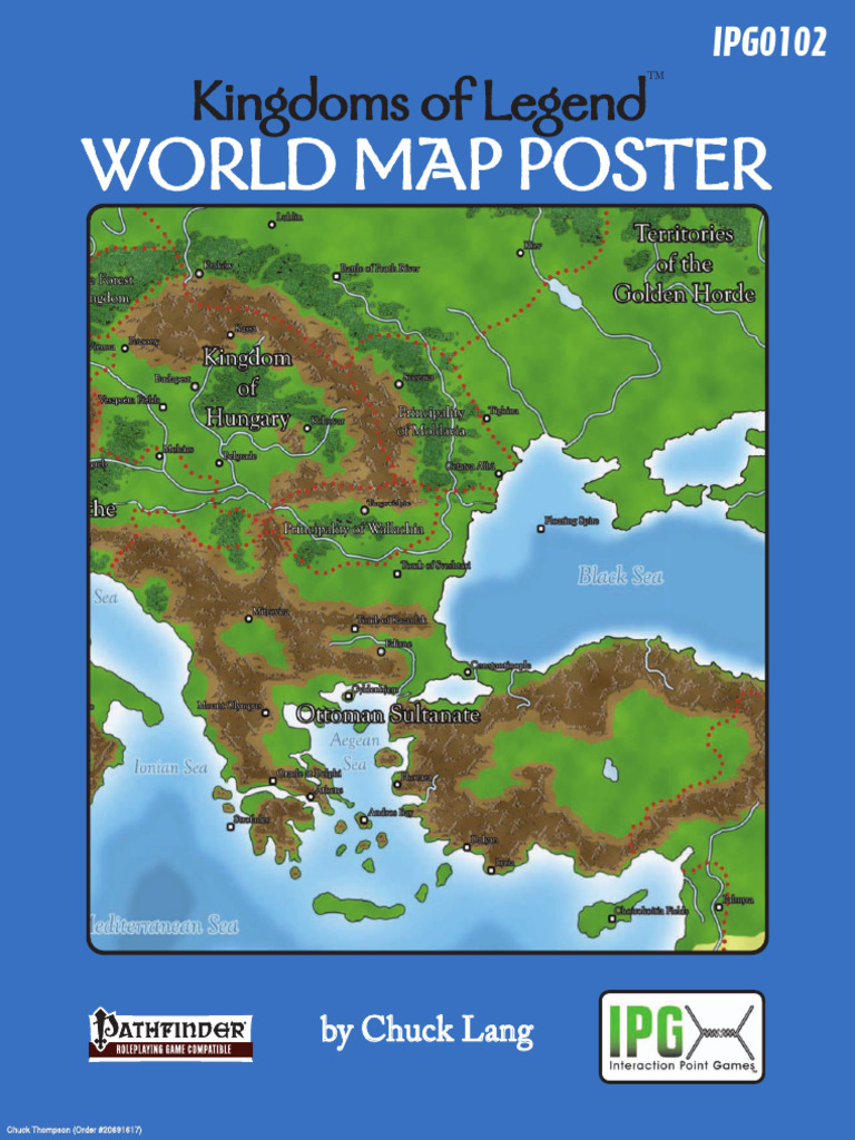 Kingdoms of Legend World Map Poster | PDF | Role Playing | Storytelling