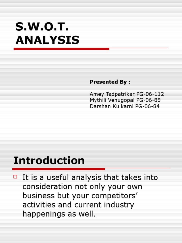 SWOT Analysis of Tata Motors | PDF