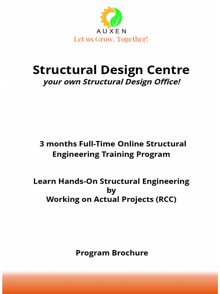SDC-1 Hands-On Structural Engineering Training Program (RCC) | PDF | Consultant | Understanding