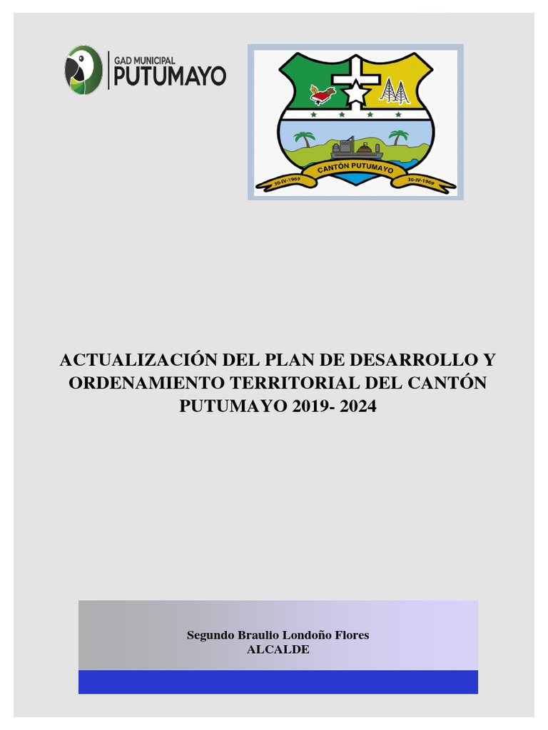 Pdot Putumayo 2019 2024 | PDF | Entorno natural | Contaminación