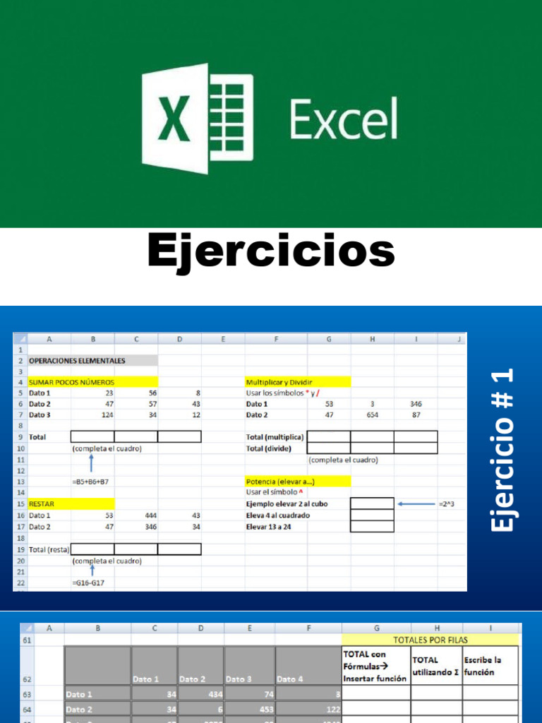 Ejercicios Excel Decimo | PDF