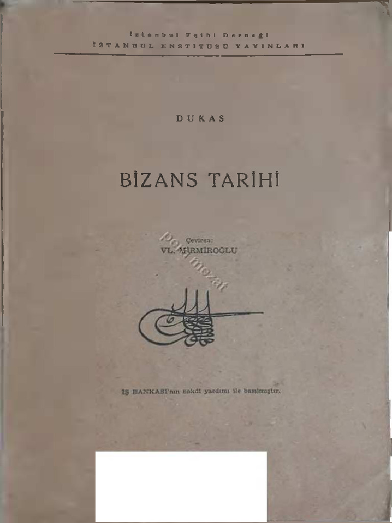 Bizans Tarihi Dukas | PDF