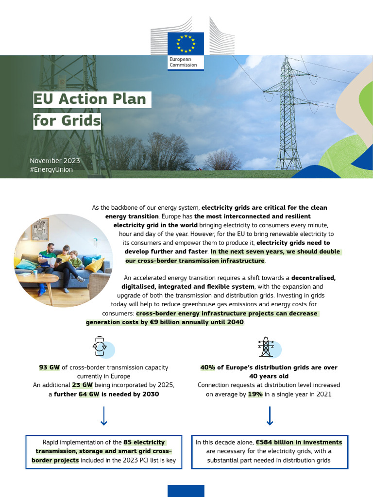 EU Grids Action Plan for Energy Transition | PDF | Electrical Grid ...