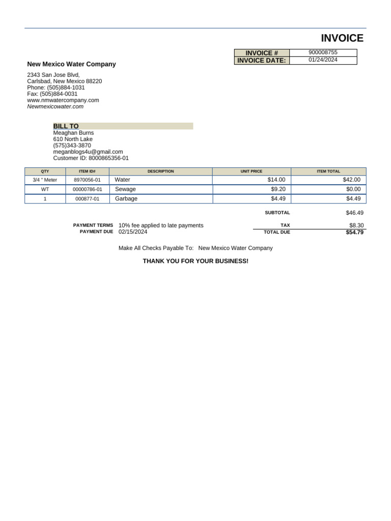 Invoice v3 8244498 | PDF