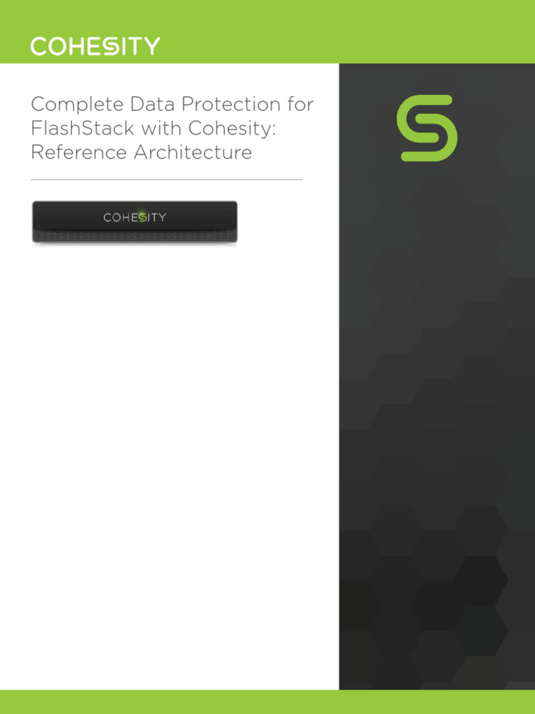 Data Protection For FlashStack With Cohesity Reference Architecture ...