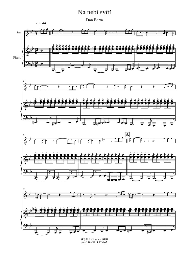 Dan Bárta - Na Nebi Svítí Full | PDF