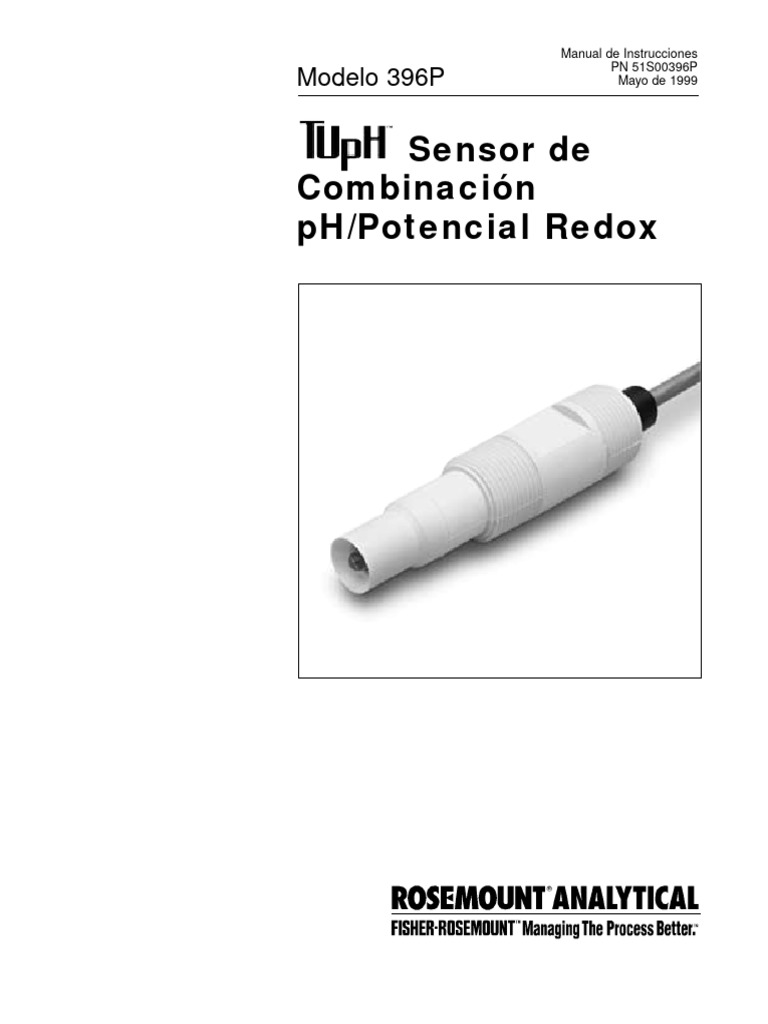 Manual del Sensor pH Rosemount 396P | PDF | Ph | Química