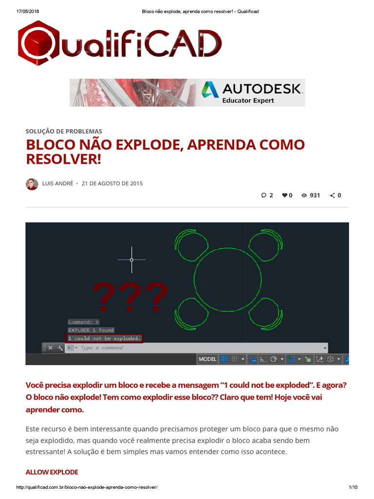 Bloco Não Explode, Aprenda Como Resolver | PDF | Janela (informática ...