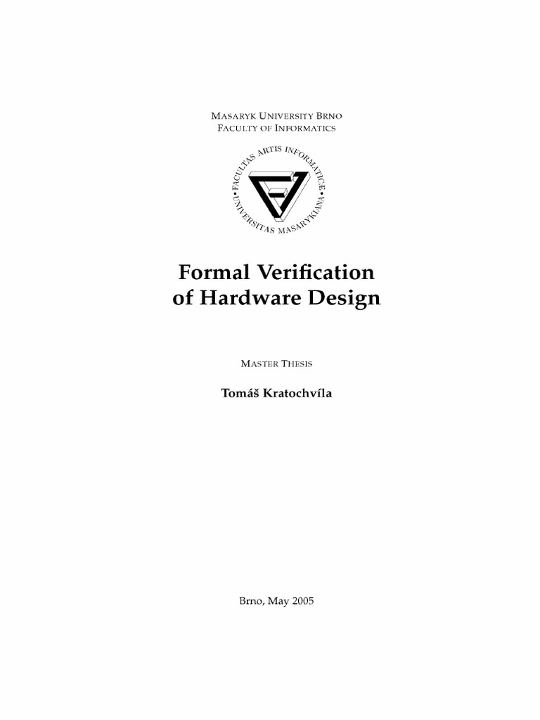 Thesis | PDF | Hardware Description Language | Formal Verification