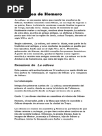 Linea de Tiempo de La Odisea | PDF | Odiseo | Odisea