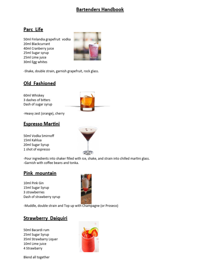 Bartenders Handbook Vol.2 | Download Free PDF | Martini (Cocktail) | Lime (Fruit)