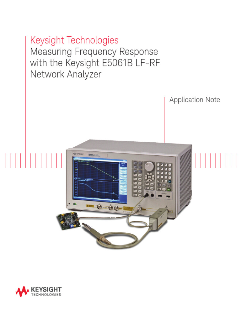 Frequency Response Measurement - E5061B LF-RF Network Analyzer | PDF | Amplifier | Electrical ...