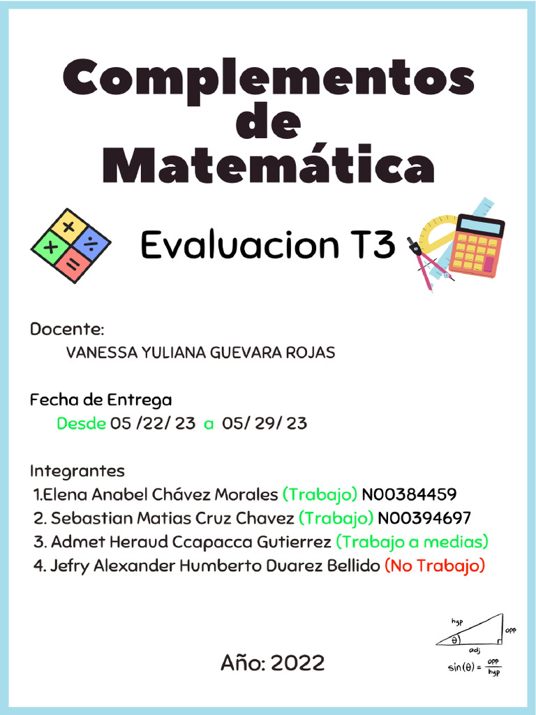 T3-COMPLEMENTO MATEMATICO-Grupo 5 | PDF | Elipse
