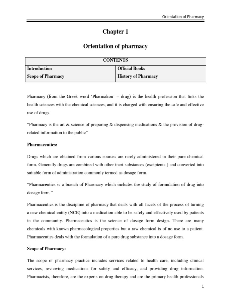 Introduction To Pharmaceutics. | PDF | Pharmacy | Medical Prescription