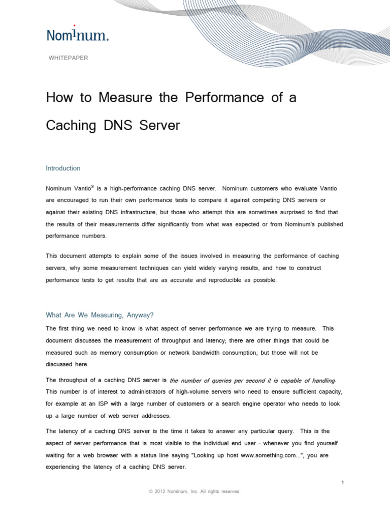 Caching Dns Performance | PDF | Domain Name System | Cache (Computing) Caching Dns Performance | PDF | Domain Name System | Cache (Computing)