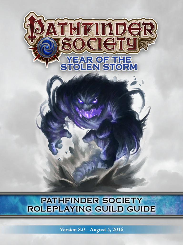 Guide To Pathfinder Society Organized Play v8.0 | PDF | Role Playing ...