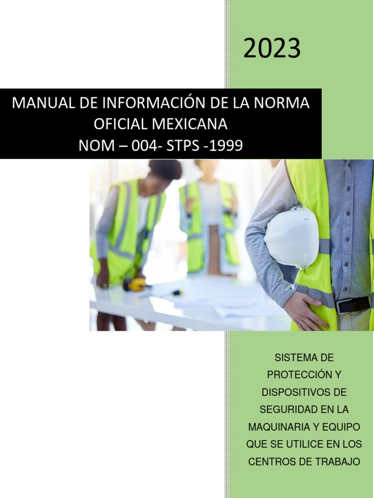 Nom - 004 - STPS - 1999 | Descargar gratis PDF | Riesgo