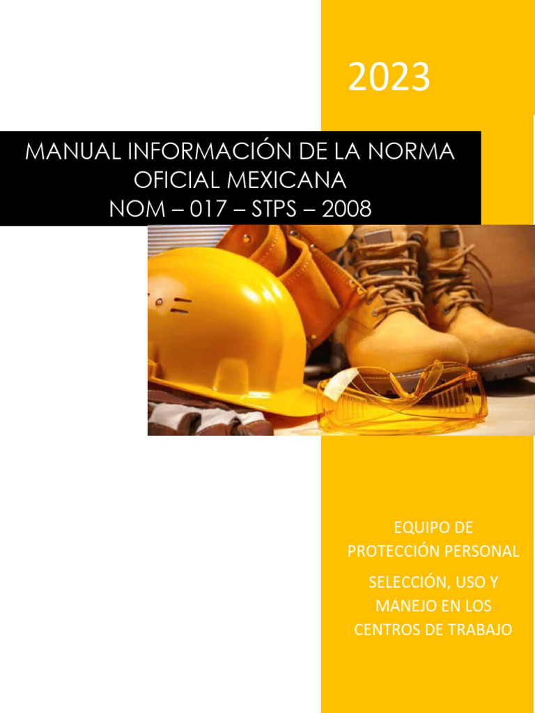 Nom - 017 - STPS - 2008 | PDF | Bienestar | México