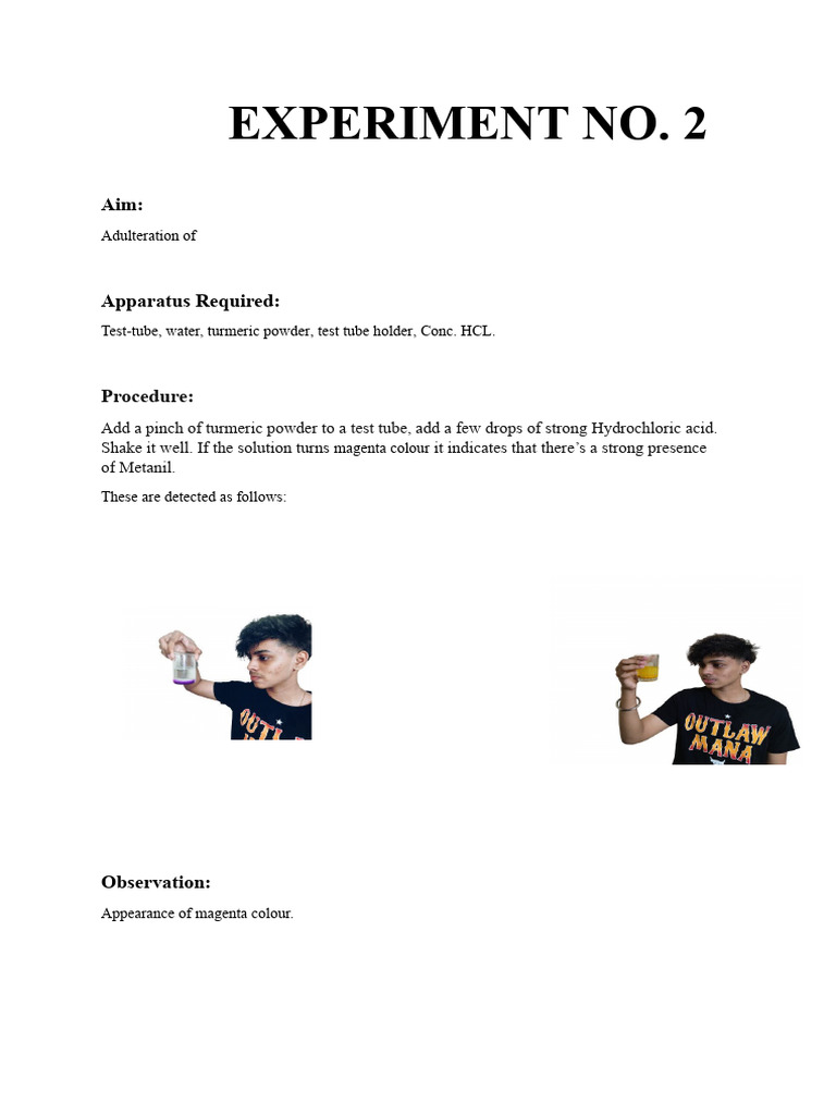 Experiment No 2 | PDF