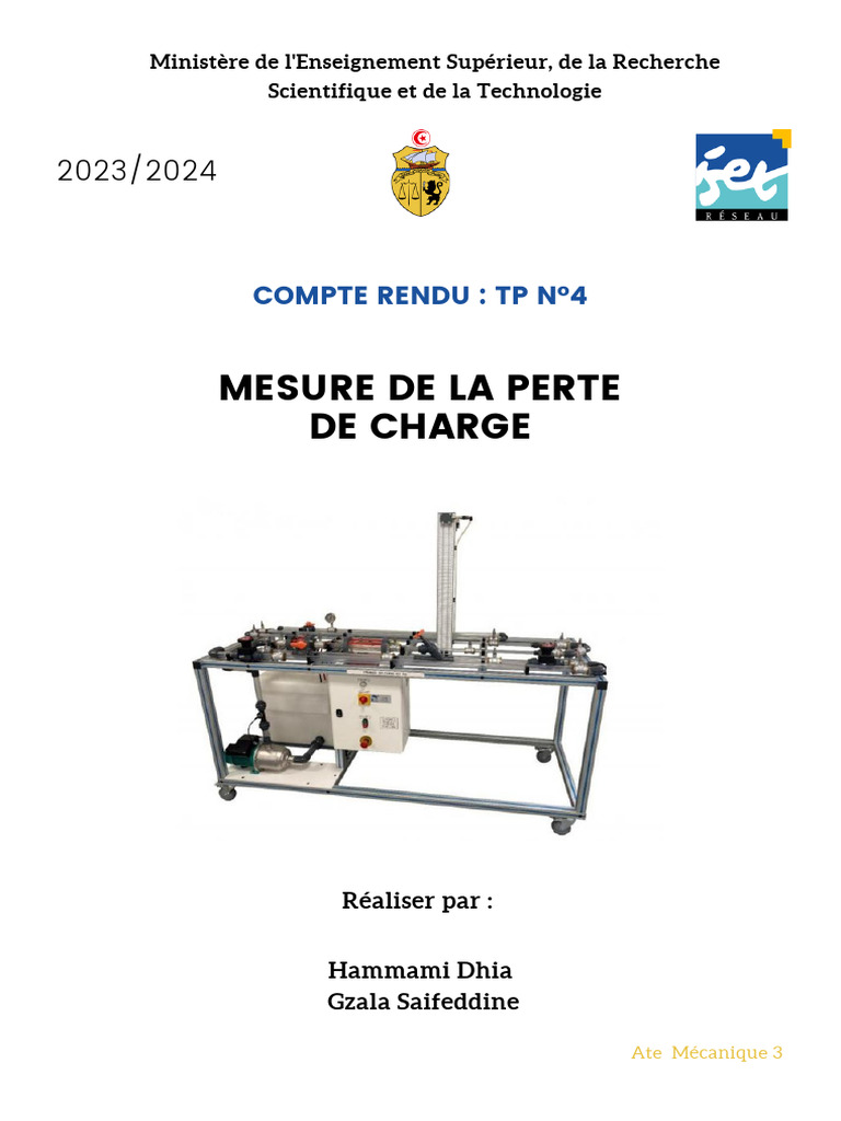 Compte Rendu tp4 | PDF | Génie chimique | Ingénierie mécanique