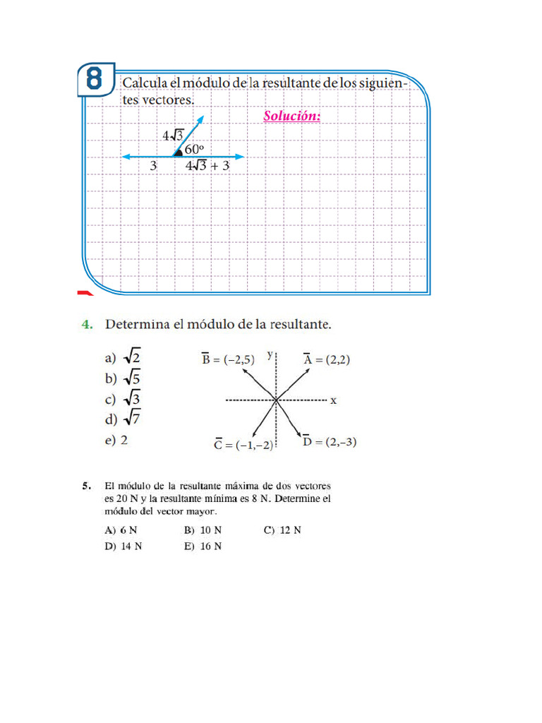 Tarea de Vectores Fisica | PDF