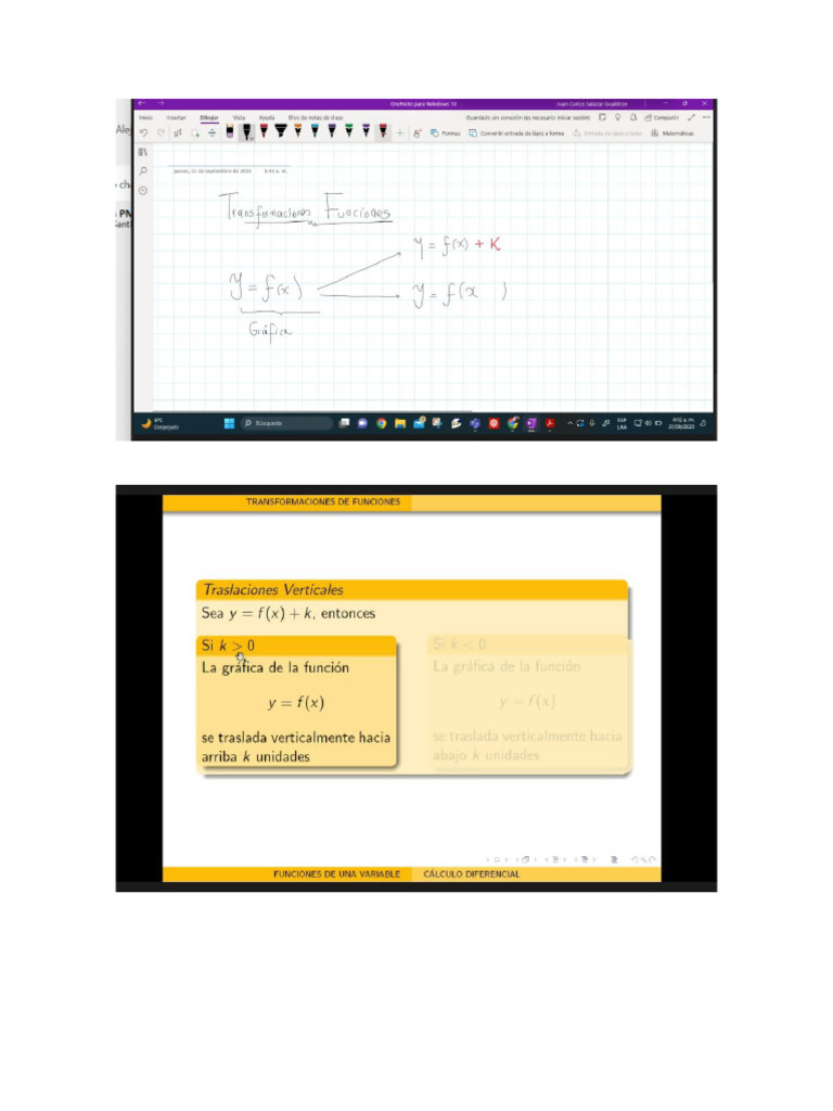 Cálculo Transformaciones Funciones | PDF