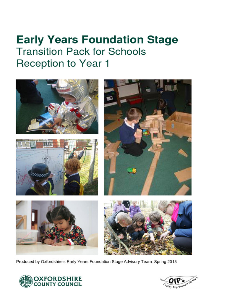 EYFS Transition Pack Schools | PDF | Learning | Feeling