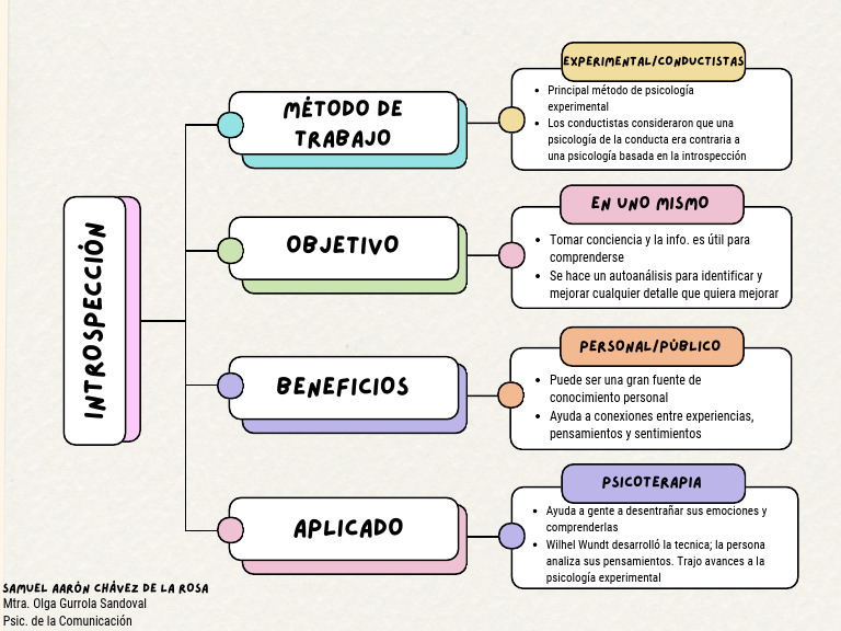 Mapa Conceptual Introspección | PDF