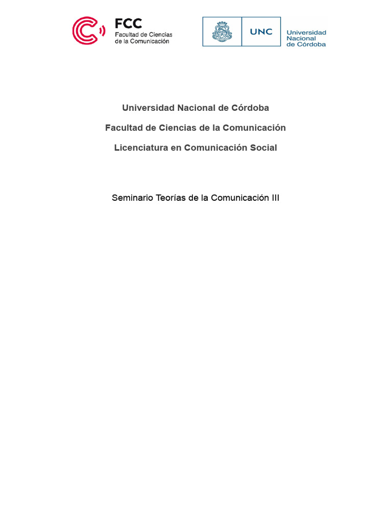 TCIII | PDF | Comunicación | Periodismo