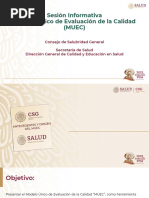 Modelo Unico de Evaluacion de La Calidad MUEC | PDF | Cuidado de la ...