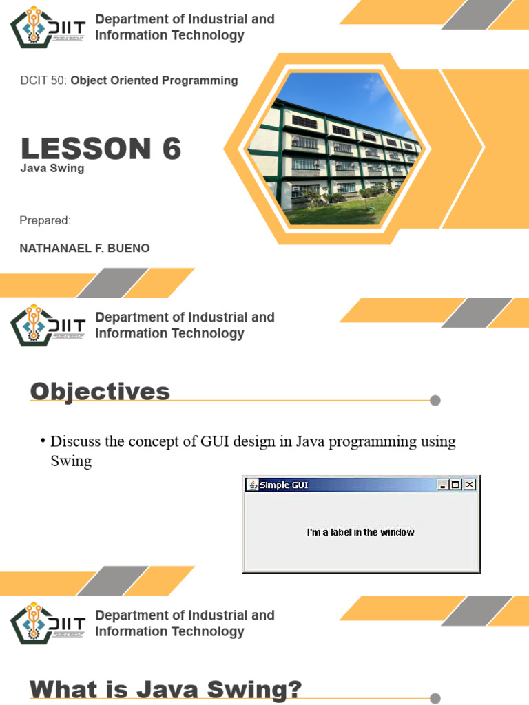 Lesson 6 Diit PPT Dcit 50 Oop | PDF | Systems Engineering | Computer ...