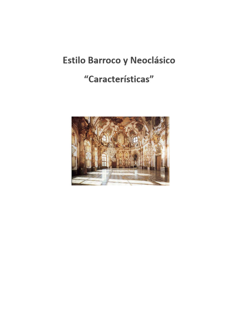 Estilo Barroco y Neoclásico | PDF | Barroco | Renacimiento