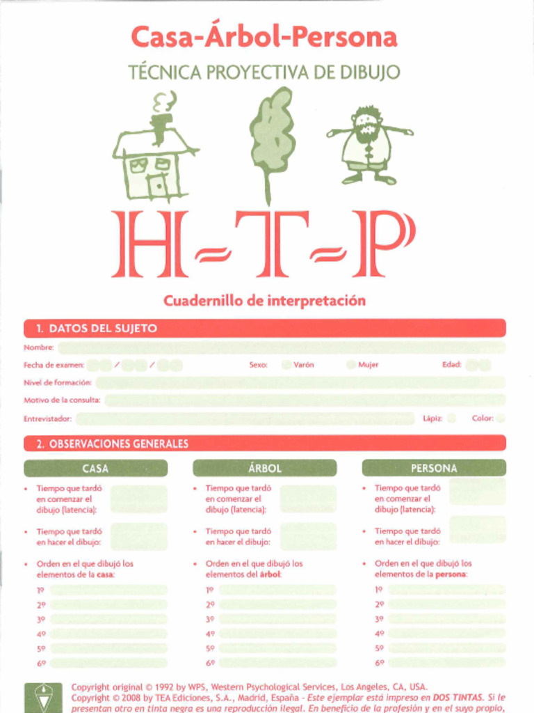 HTP Cuadernillo de Interpretación | PDF