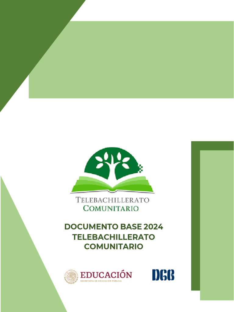 Documento Base Telebachillerato 2024 | PDF | Plan de estudios ...