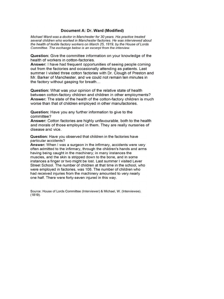 Source Analysis - Industrial Rev | PDF