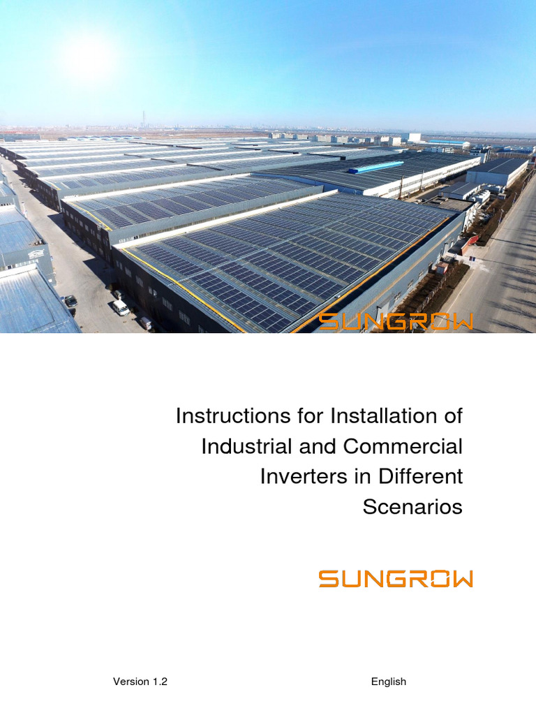 Instructions For Installation of Industrial and Commercial Inverters in ...